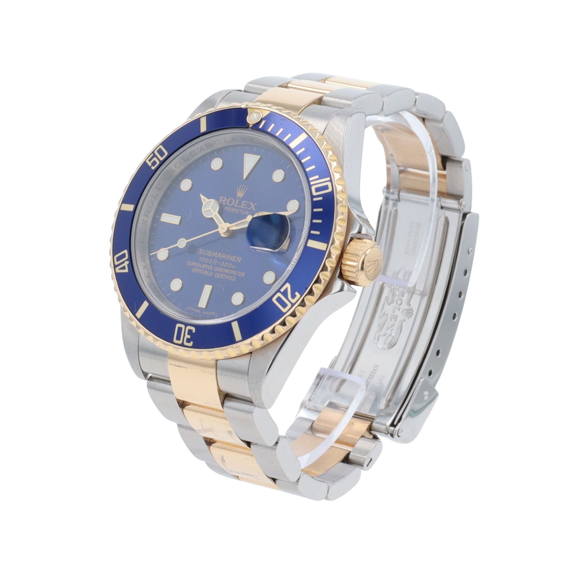 Rolex Submariner 'Bluesy' Pre Owned Watch Ref 16613 | Ramsdens Jewellery