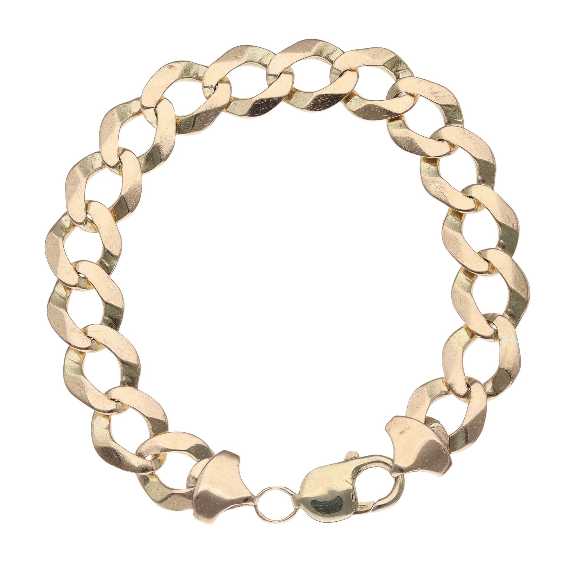 9ct Yellow Gold Curb Bracelet 8.5" RAMS685393383013 | Ramsdens Jewellery