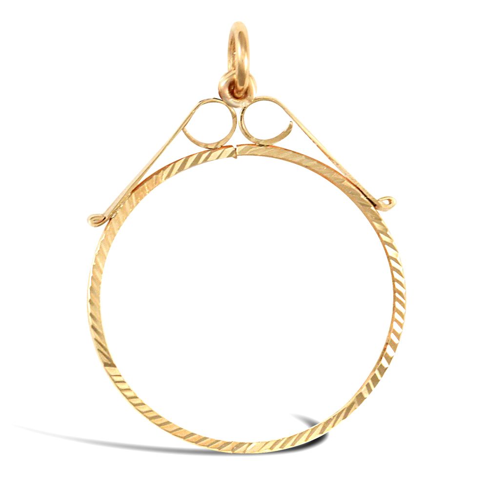 9ct Yellow Gold Half Sovereign Pendant Mount RAMSJSP021-H | Ramsdens ...