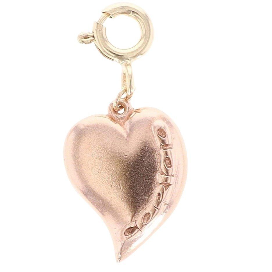 9ct Yellow and Rose Gold Cariad Heart Clogau Charm RAMS143383844001 ...