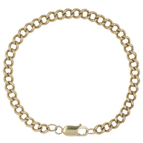 9ct Yellow Gold Curb Bracelet 7.5" RAMS209201300701 | Ramsdens Jewellery