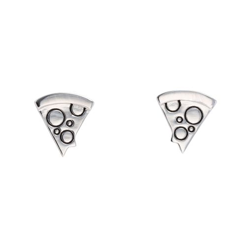 Silver Pizza Slice Stud RAMS8440000160 | Ramsdens Jewellery