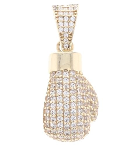 9ct Yellow Gold Cubic Zirconia Boxing Glove Pendant RAMS3380000304 ...