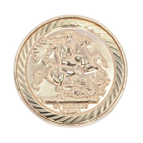 9ct Yellow Gold St George Coin Ring | Ramsdens Jewellery