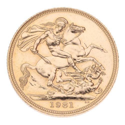 1981 Elizabeth II Full Sovereign Coin RAMS744376632003 | Ramsdens Jewellery