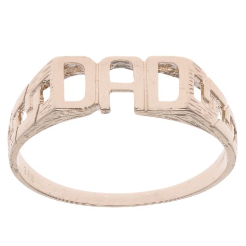 9ct Yellow Gold Dad Ring RAMS675361788003 | Ramsdens Jewellery