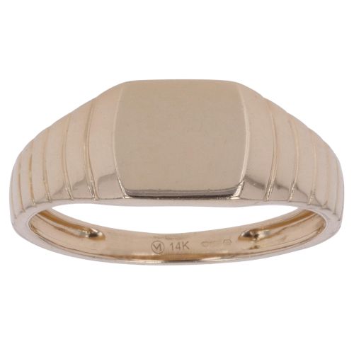 14ct Yellow Gold Signet Ring | Ramsdens Jewellery