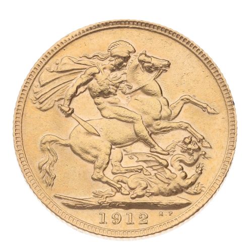 1912 George V Full Sovereign Coin RAMS761373620008 | Ramsdens Jewellery