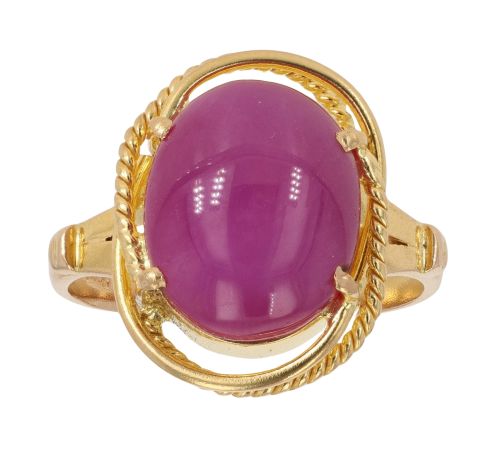 18ct Yellow Gold Ruby Single Stone Ring RAMS879335910002 | Ramsdens ...