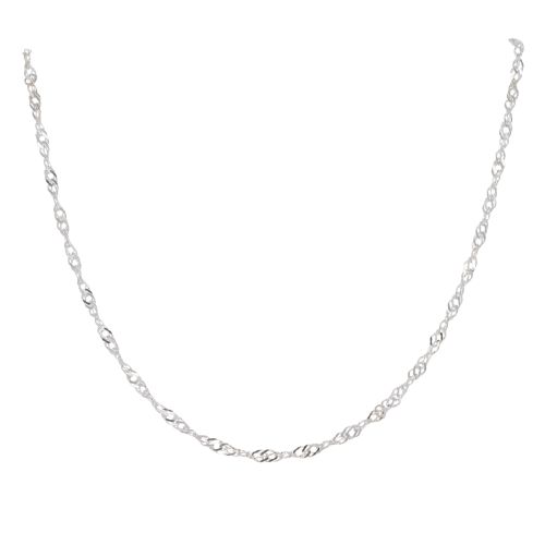 Silver Twist Chain 20" by Icesia RAMS5780000051 | Ramsdens Jewellery