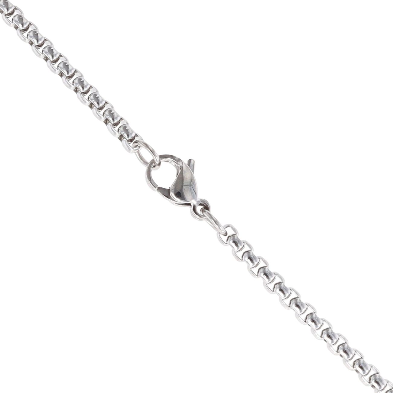 Unique & Co Stainless Steel and Black IP Plated Pendant and Chain 20 ...