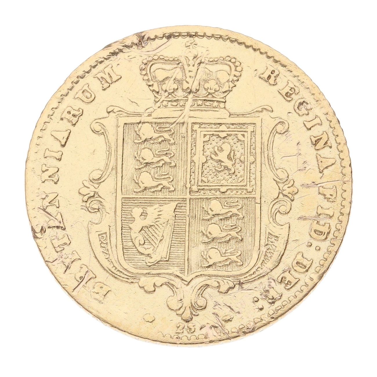 1864 Victoria Half Sovereign Coin RAMS186378554004 | Ramsdens Jewellery