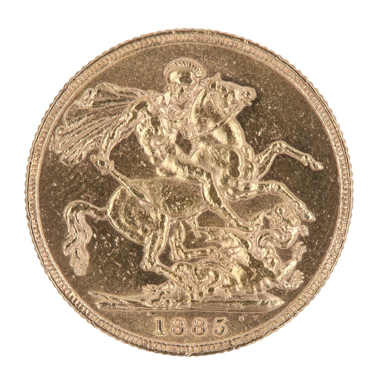 1885 Victoria Young Head UK Full Sovereign Coin RAMS945377870008 ...