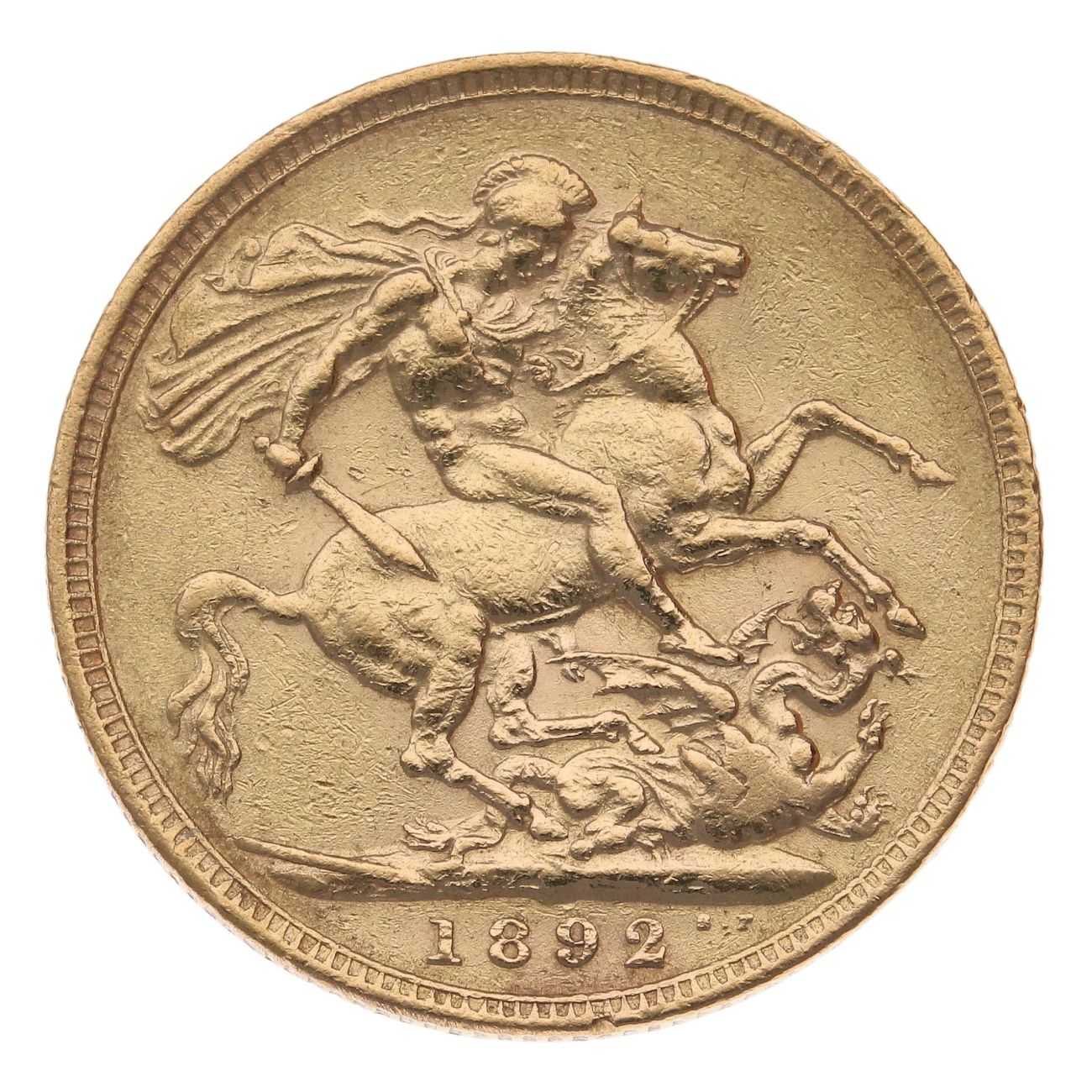 1892 Victoria Old Head UK Full Sovereign Coin RAMS146381856011 ...