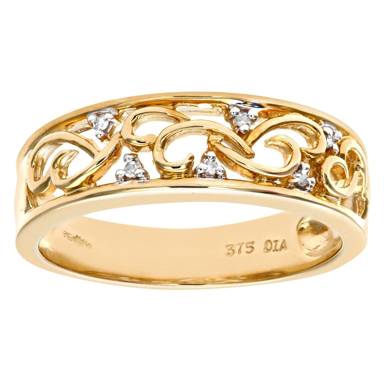 9ct Yellow Gold Diamond Ring PR05624Y | Ramsdens Jewellery
