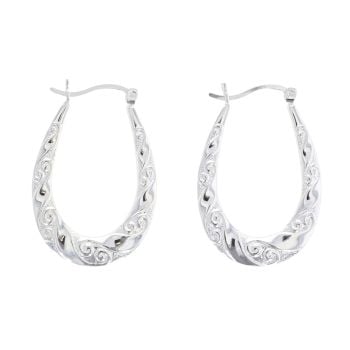 Creole Earrings | Large & Small Available | Ramsdens Jewellery