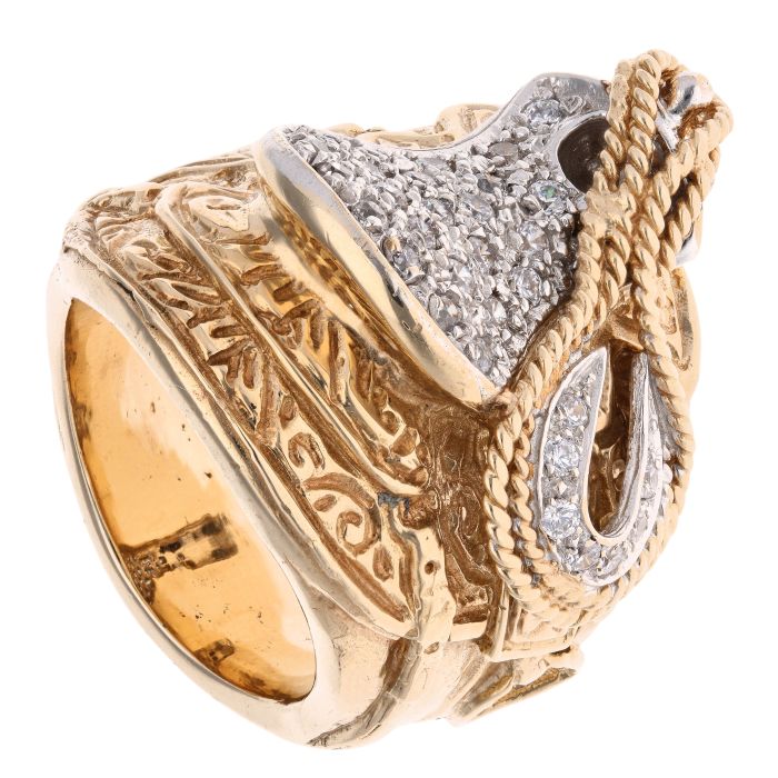 Saddle Rings | Horse Saddle Rings for Sale | Ramsdens Jewellery
