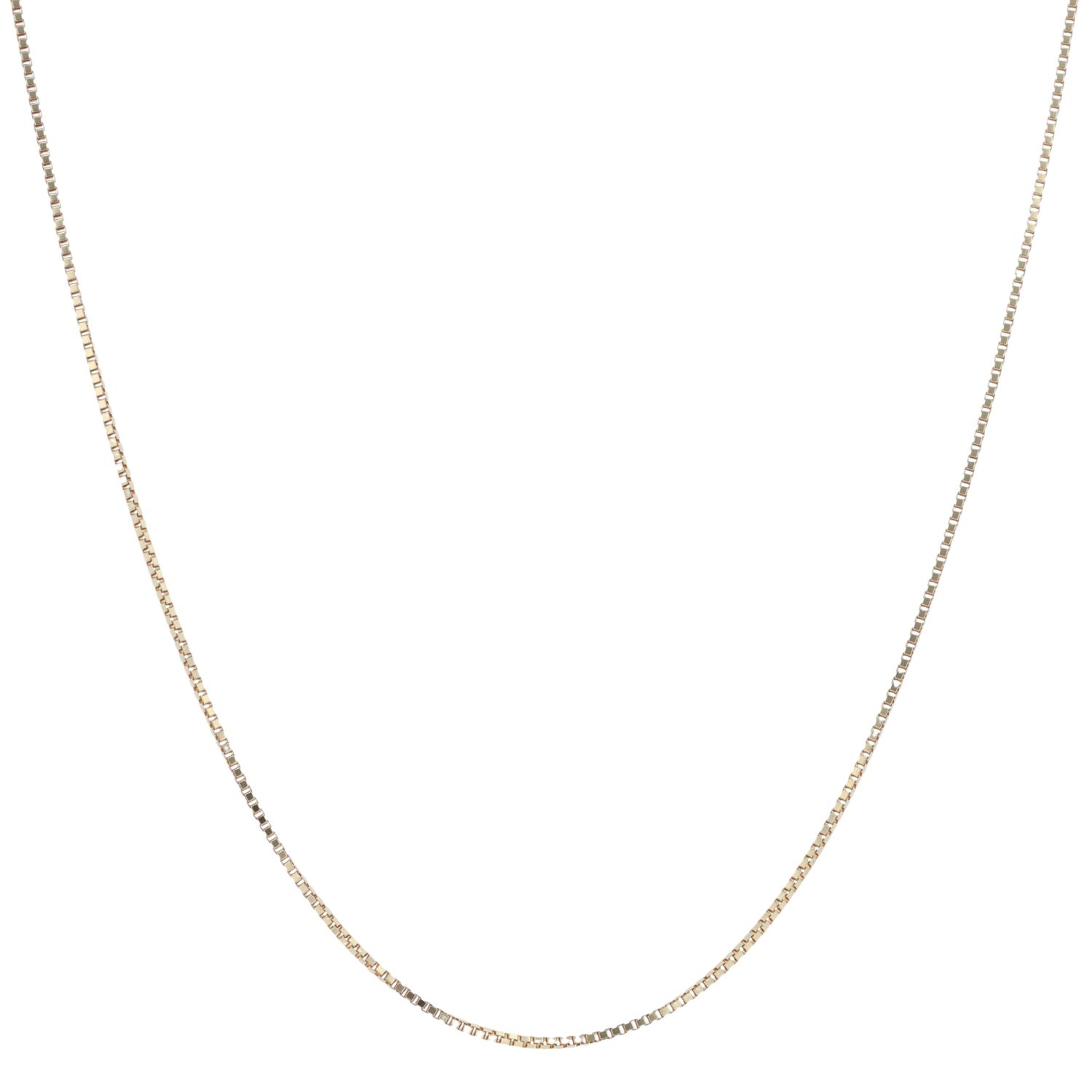 9ct Yellow Gold Box Chain 16" RAMS161353002002 | Ramsdens Jewellery