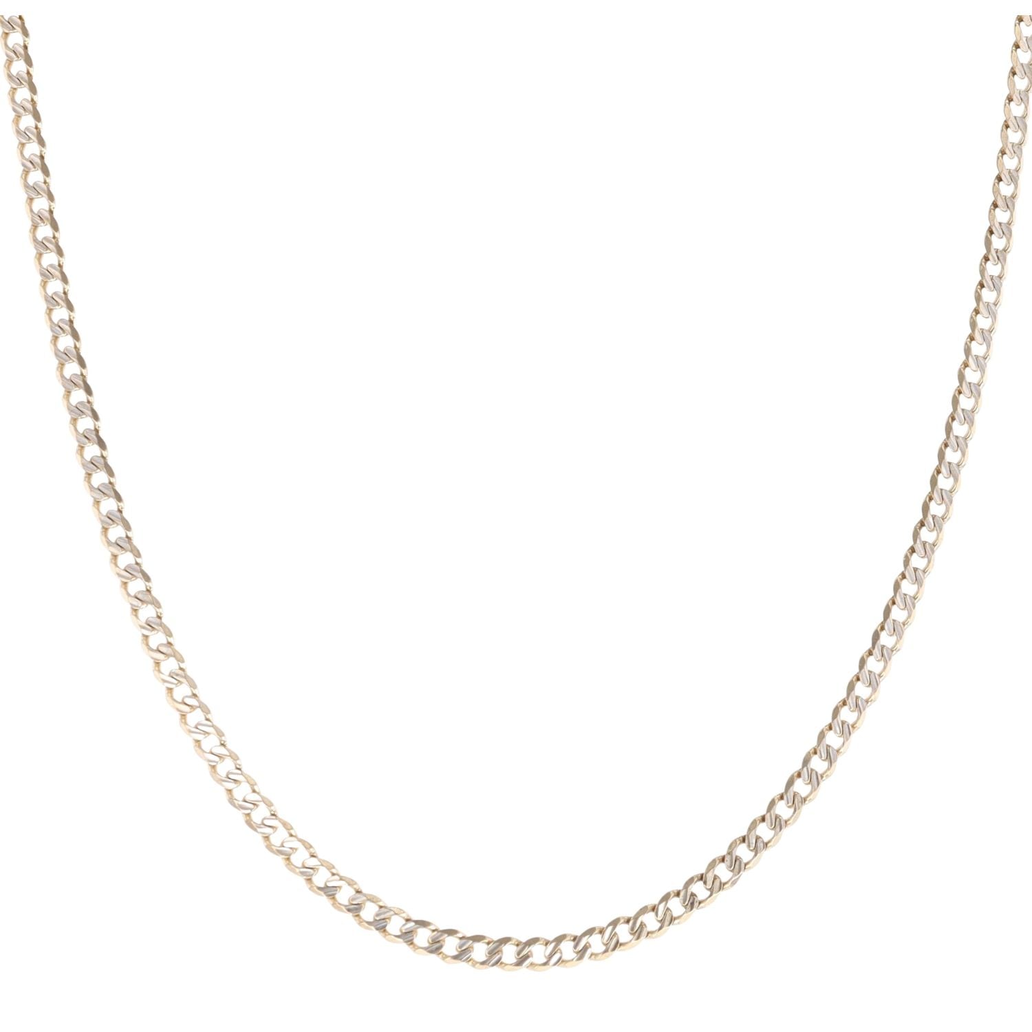 9ct Yellow Gold Diamond Cut Curb Chain 18" RAMS669345990002 | Ramsdens ...