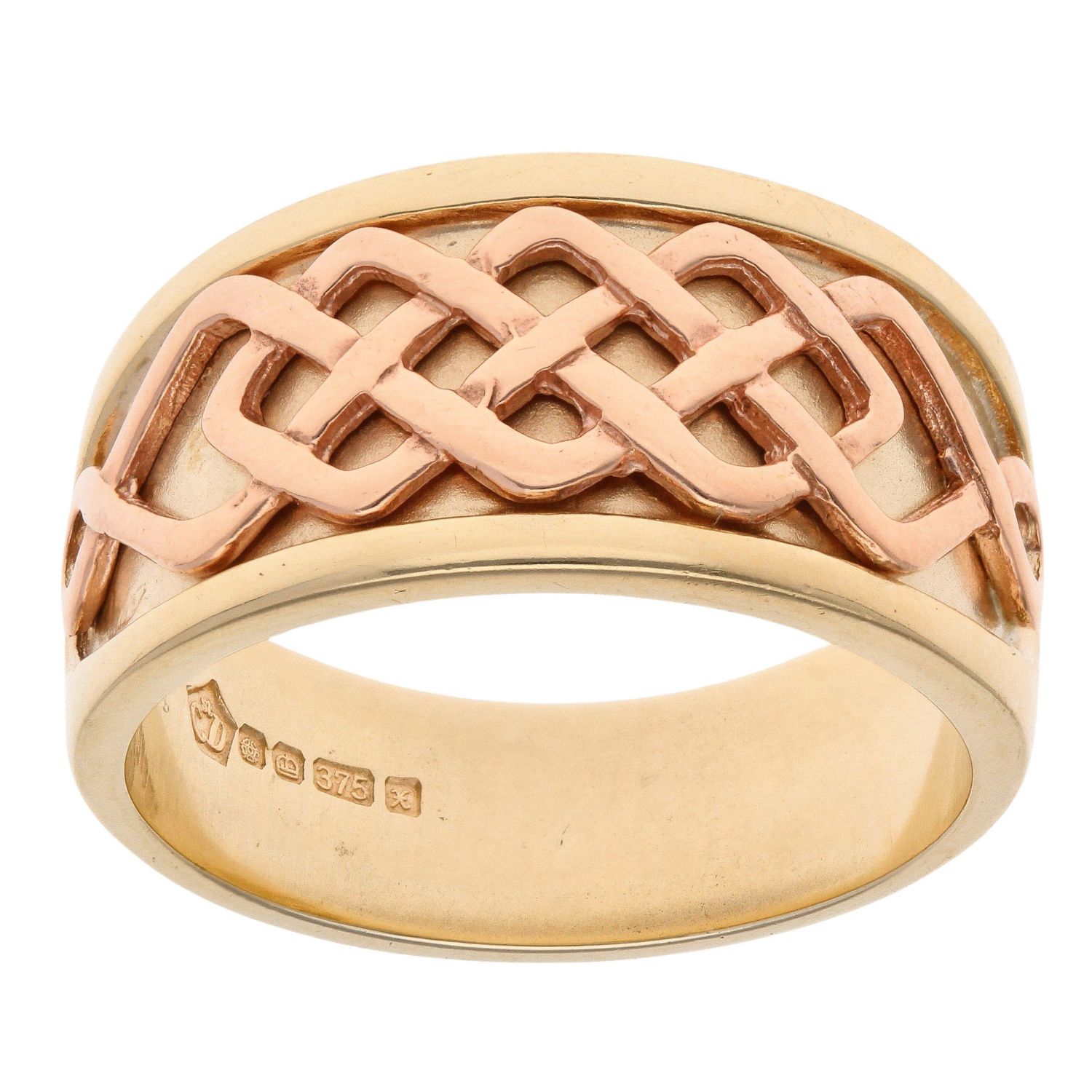 9ct Yellow And Rose Gold Celtic Clogau Signet Ring RAMS767367537035 ...