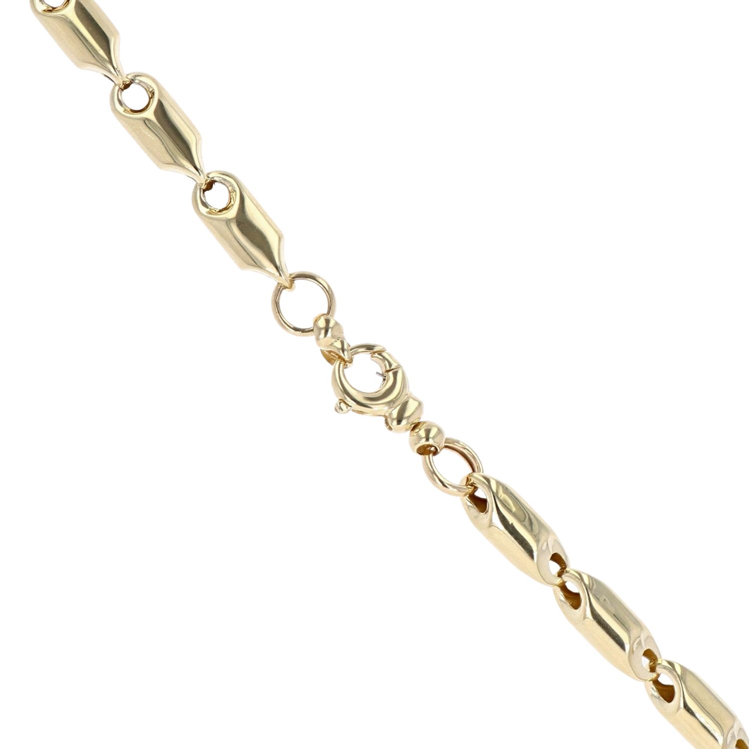 14ct Yellow Gold Barrel Link Chain 24" RAMS7830000648 | Ramsdens Jewellery