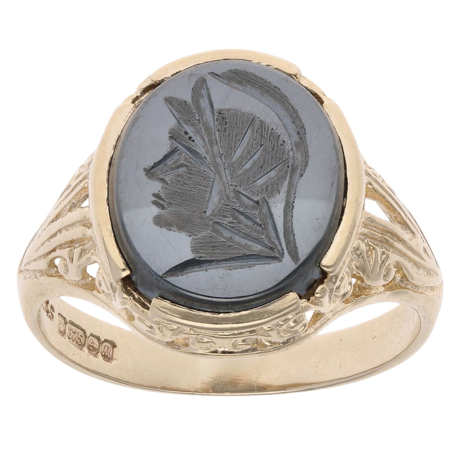 9ct Yellow Gold Centurion Signet Ring RAMS982354625003 | Ramsdens Jewellery