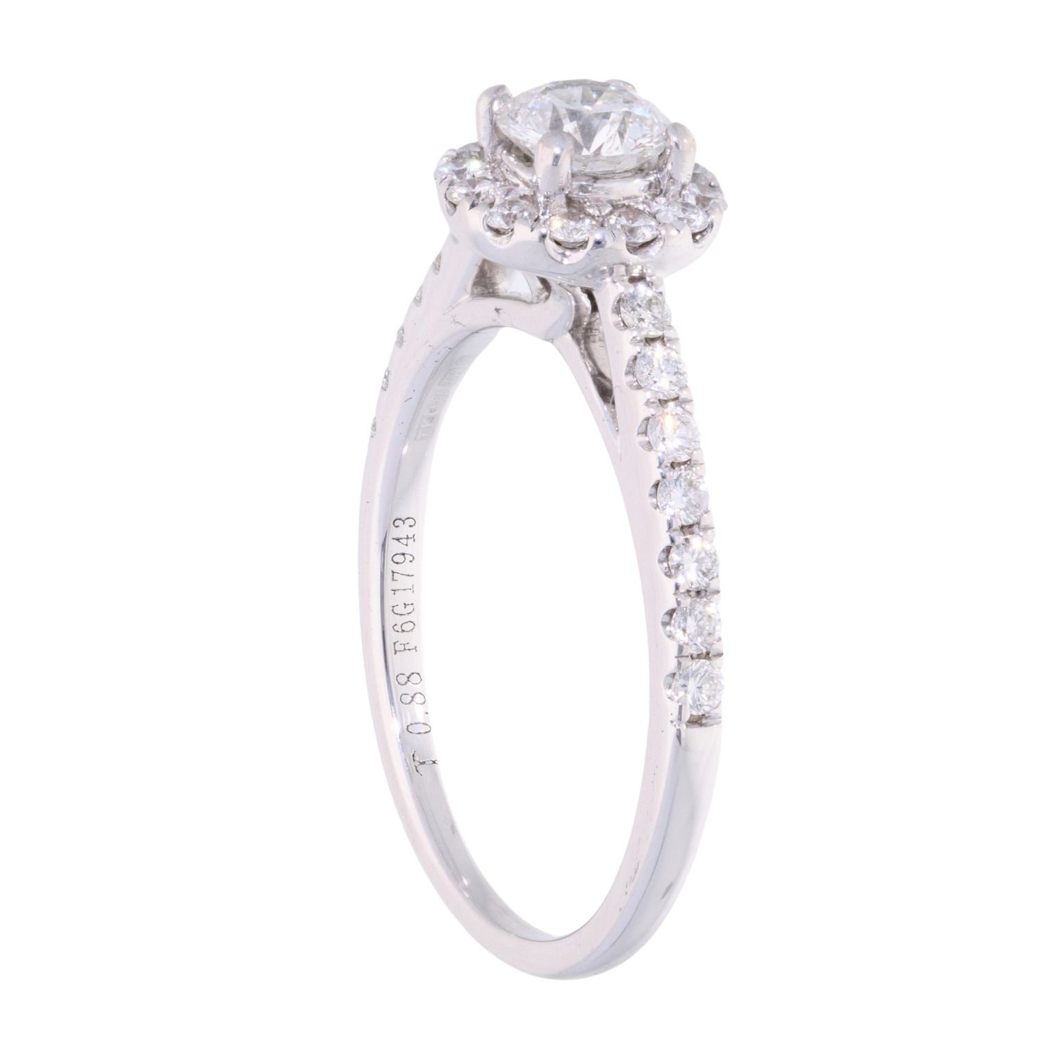 18ct White Gold 0.88ct Diamond Solitaire Ring RAMS898294510010 | Ramsdens Jewellery