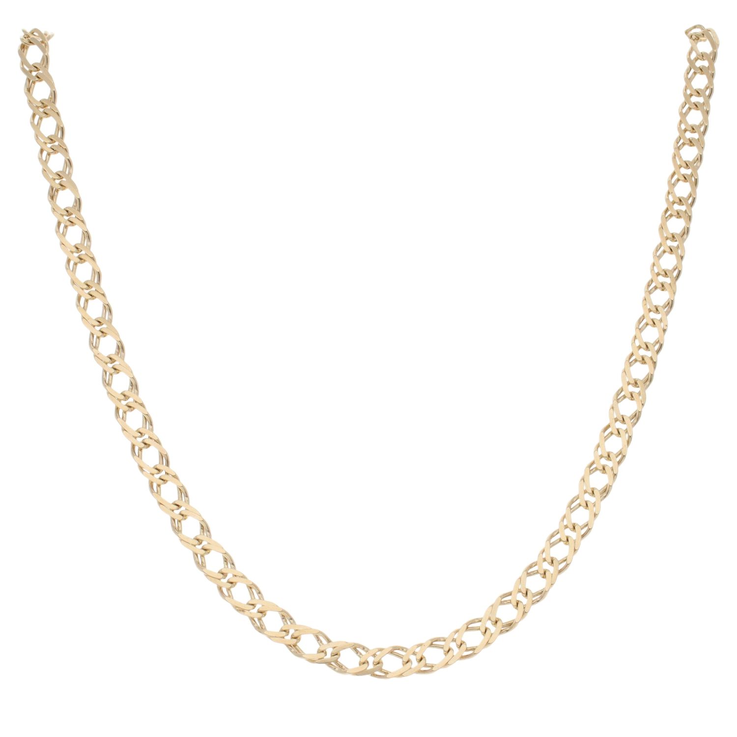 9ct Yellow Gold Double Curb Chain 18" RAMS947290097004 | Ramsdens Jewellery