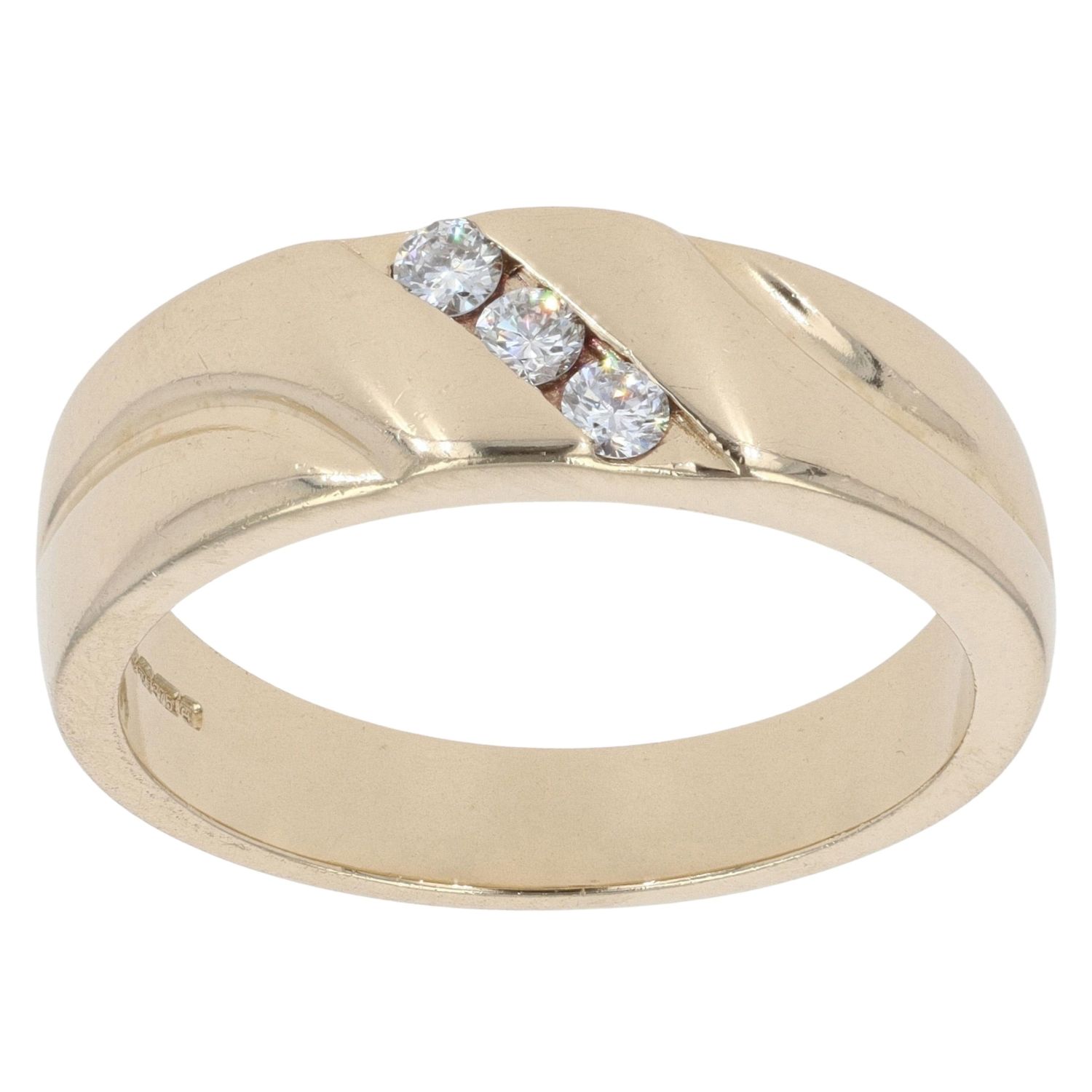9ct Yellow Gold 0.15ct Diamond Signet Ring RAMS998352502017 | Ramsdens ...