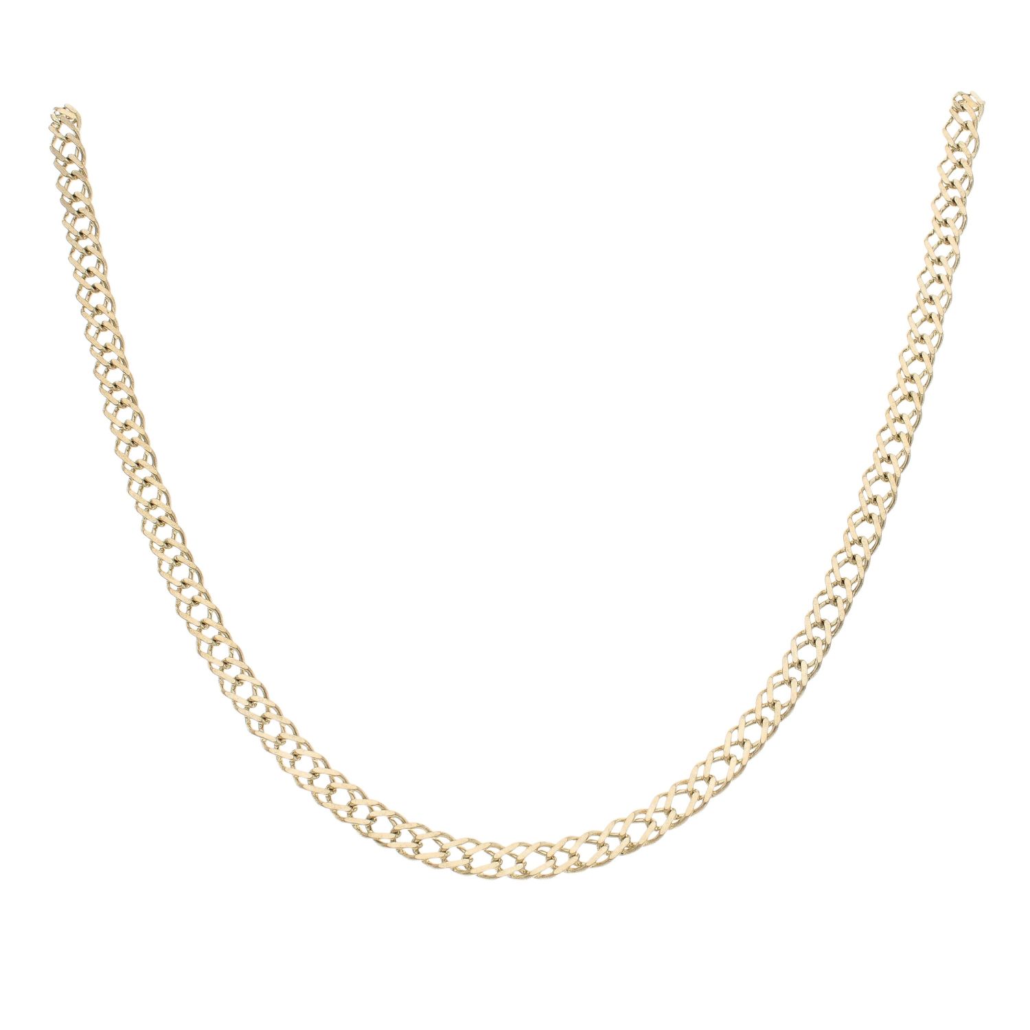 9ct Yellow Gold Double Curb Chain 22" RAMS752338625002 | Ramsdens Jewellery