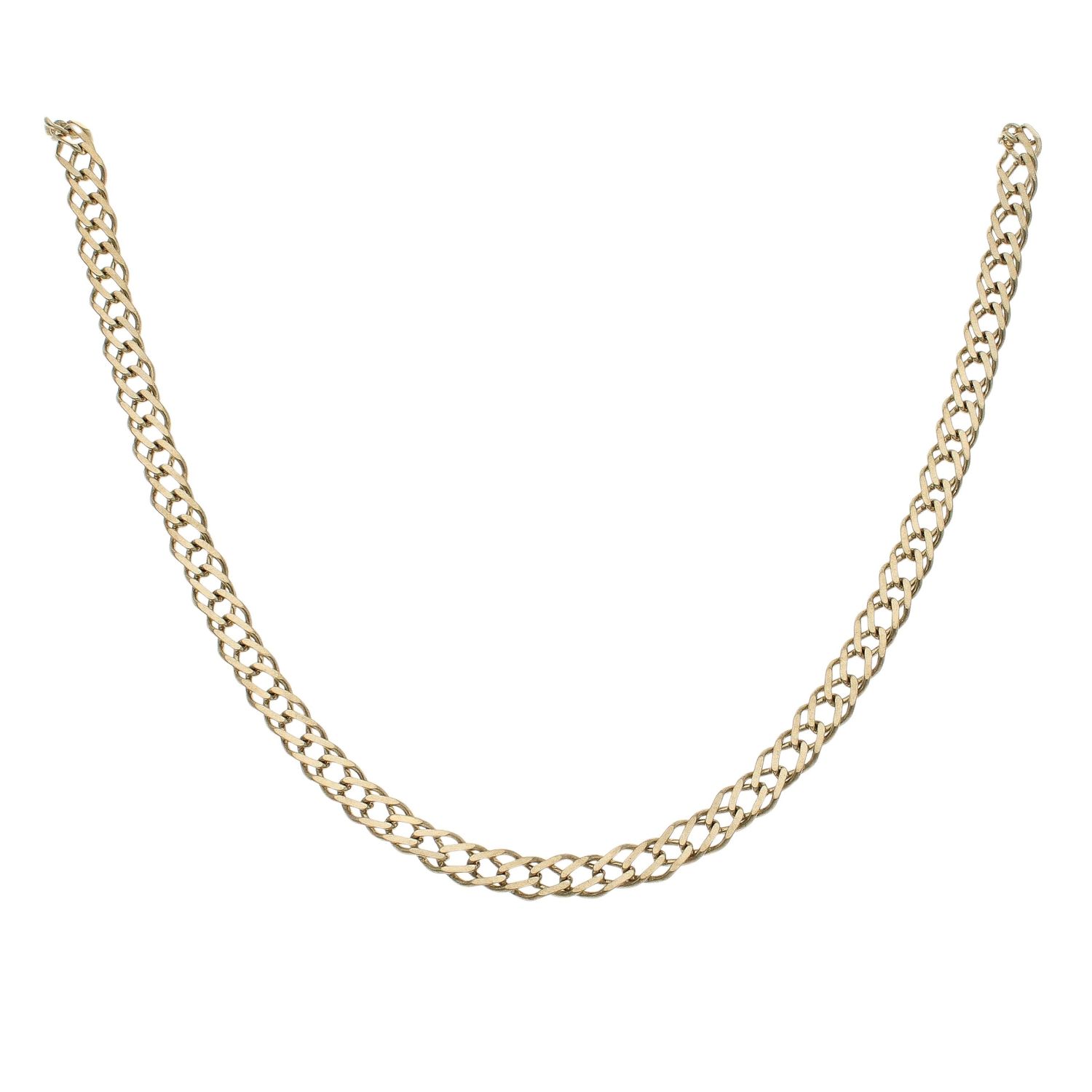 9ct Yellow Gold Double Curb Chain 24" RAMS963337501010 | Ramsdens Jewellery