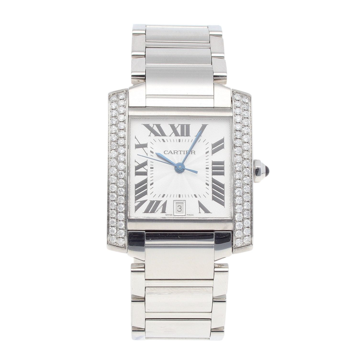 Cartier Custom Tank Francaise Pre Owned Watch Ref 2465 | Ramsdens Jewellery