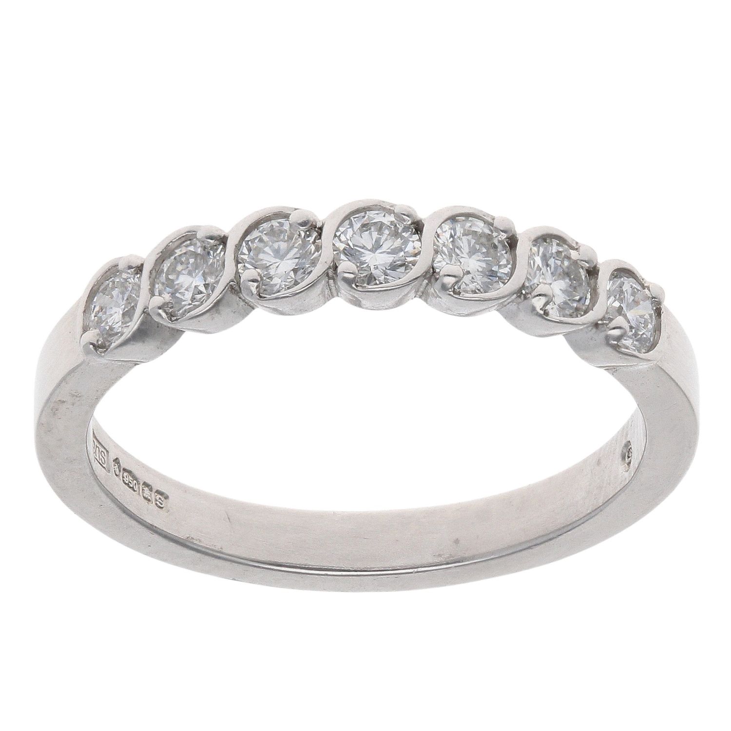 Platinum 0.65ct Diamond Eternity Ring RAMS917362342004 | Ramsdens Jewellery