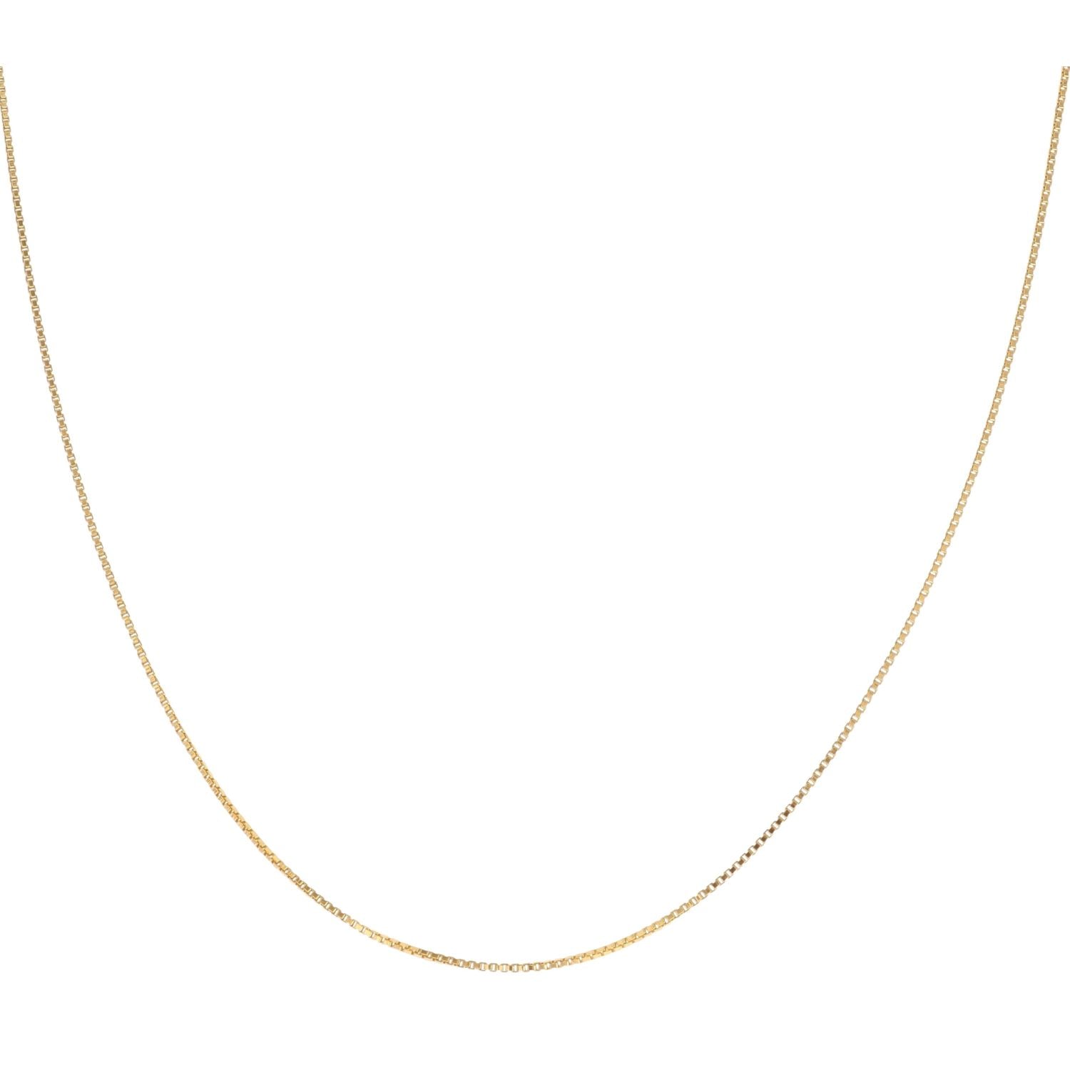 22ct Yellow Gold Box Chain 18" RAMS2450000029 | Ramsdens Jewellery