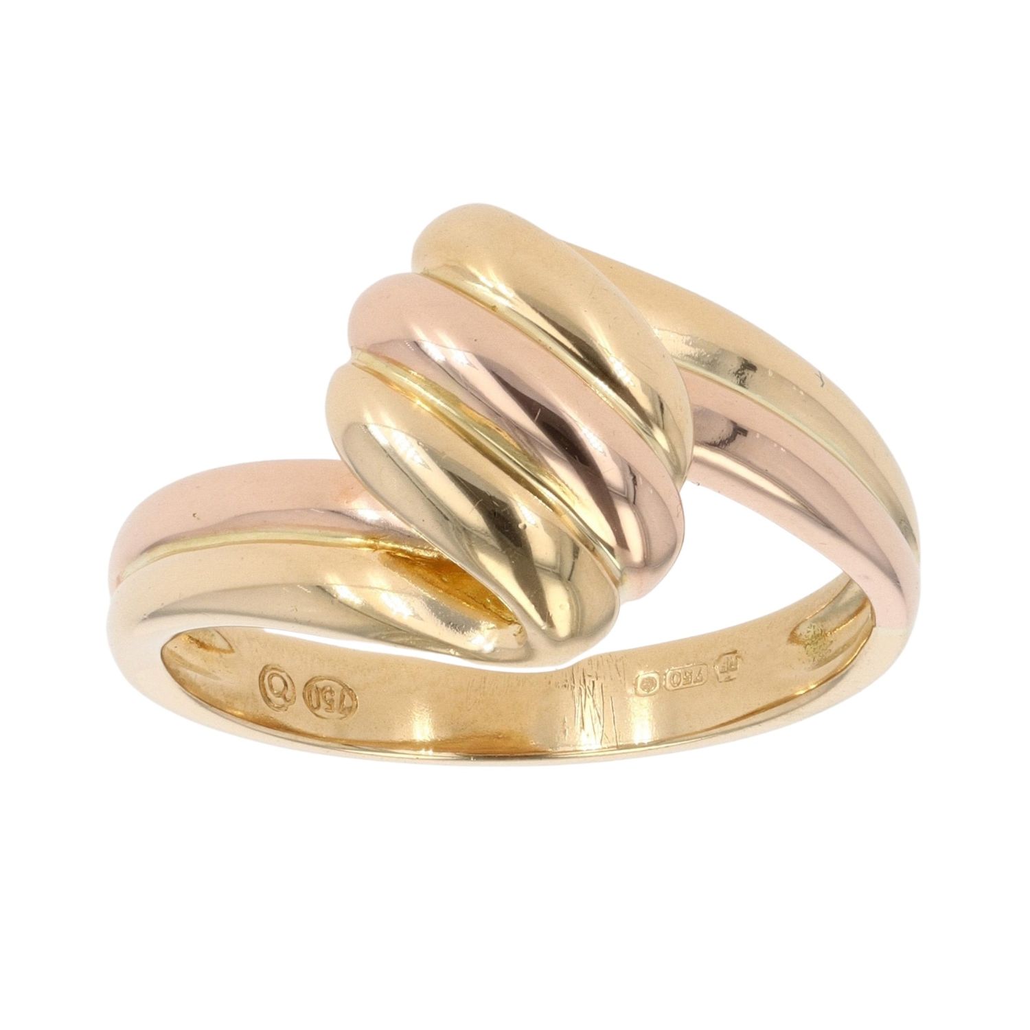 18ct Yellow Gold Ribbon Style Ring RAMS981307868009 | Ramsdens Jewellery