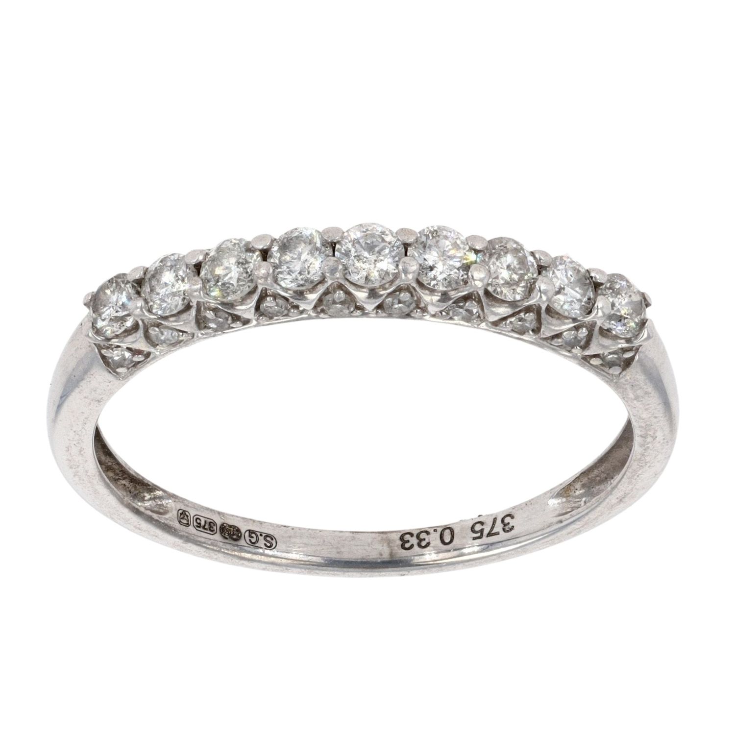 9ct White Gold 0.33ct Diamond Eternity Ring | Ramsdens Jewellery