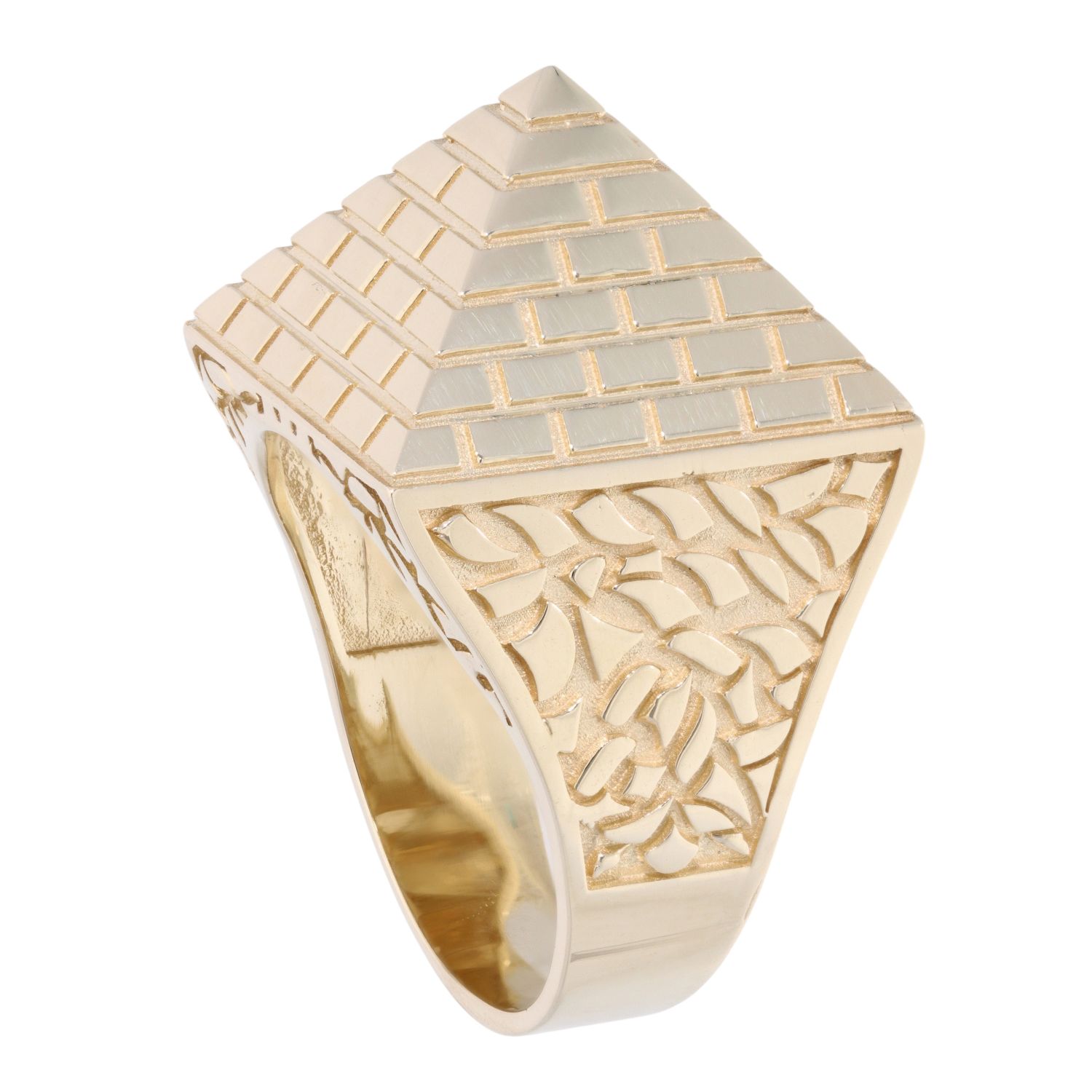 9ct Yellow Gold Pyramid Ring RAMS4430000047 | Ramsdens Jewellery