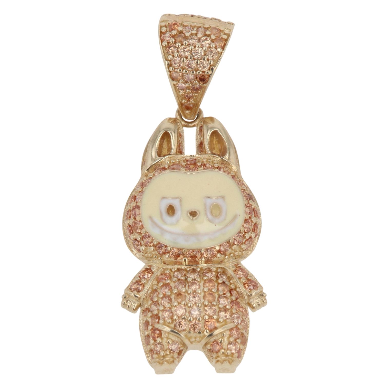 14ct Yellow Gold Brown Gemstone Bunny Pendant RAMS3830003284 | Ramsdens ...