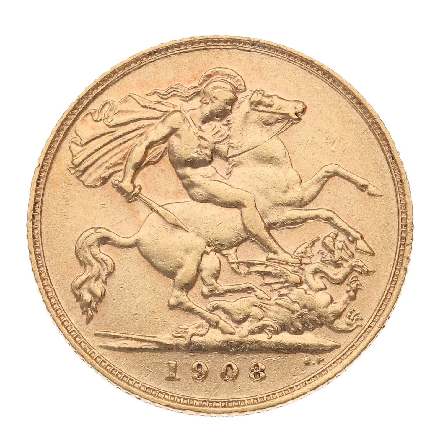1908 Edward VII Half Sovereign Coin RAMS749358516017 | Ramsdens Jewellery