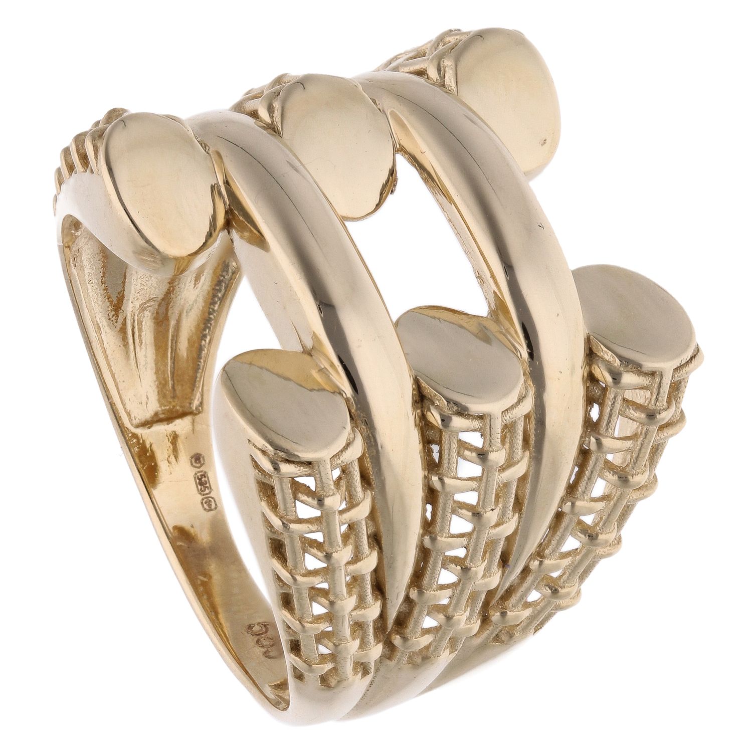 14ct Yellow Gold Torque Style Ring RAMS7830000603 | Ramsdens Jewellery