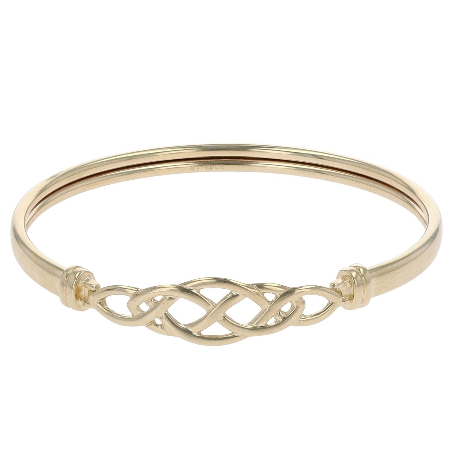 9ct Yellow Gold Celtic Bangle RAMS450347020009 | Ramsdens Jewellery