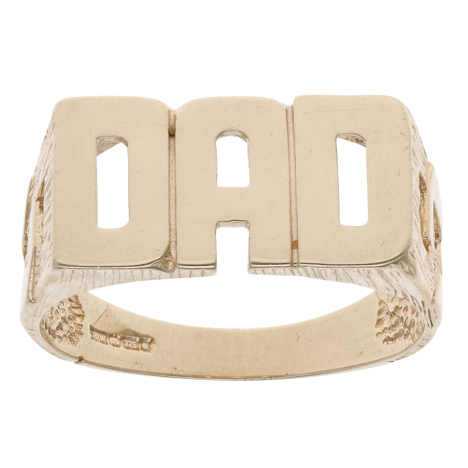9ct Yellow Gold Dad Signet Ring RAMS796357618017 | Ramsdens Jewellery