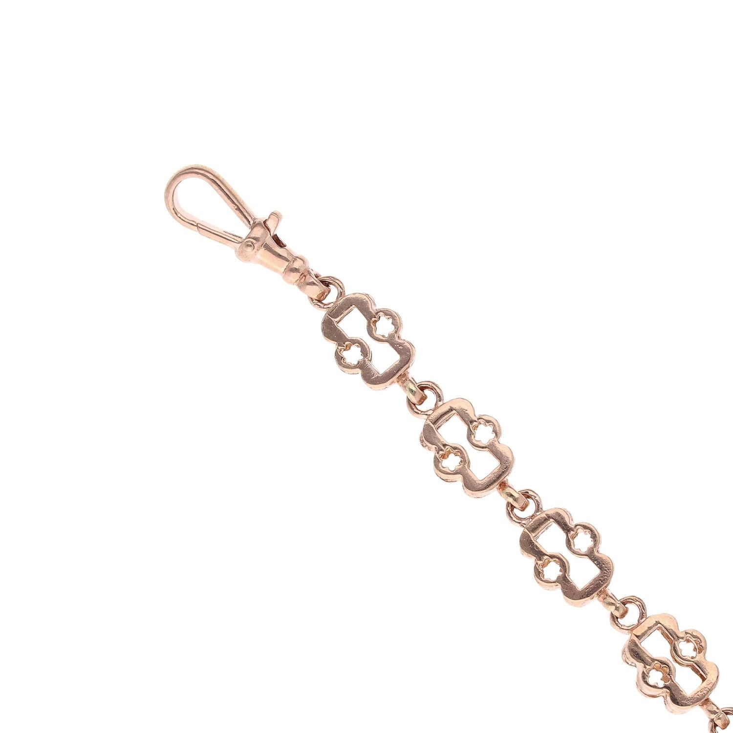 9ct Rose Gold T-Bar Fancy Bracelet 7.5" RAMS720364303002 | Ramsdens ...