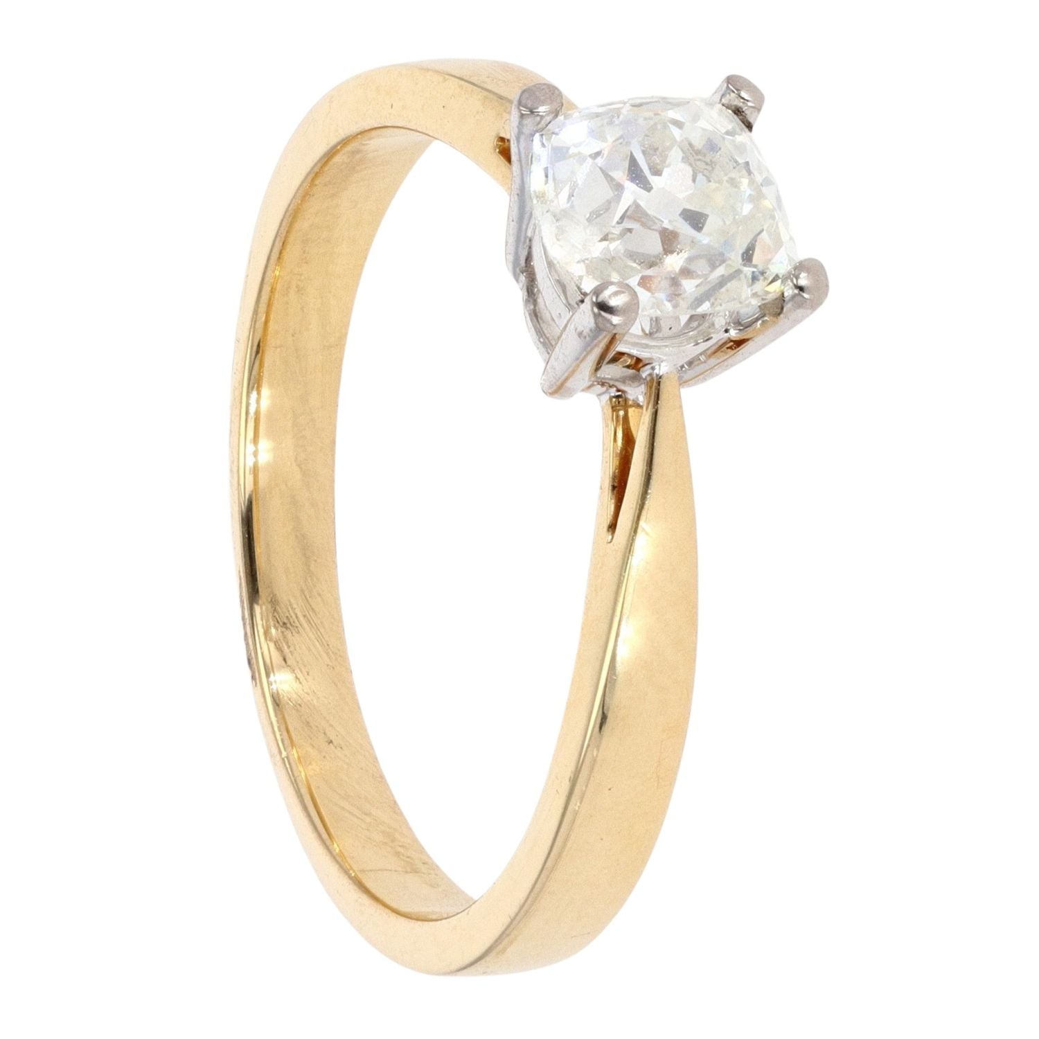 18ct Yellow Gold 0.95ct Diamond Solitaire Ring RAMS8380001790 ...