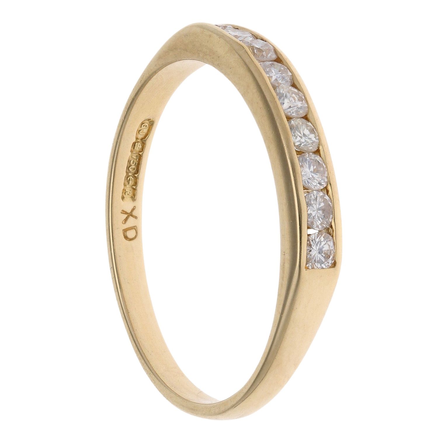 18ct Yellow Gold 0.25ct Diamond Eternity Ring RAMS689362694015 ...