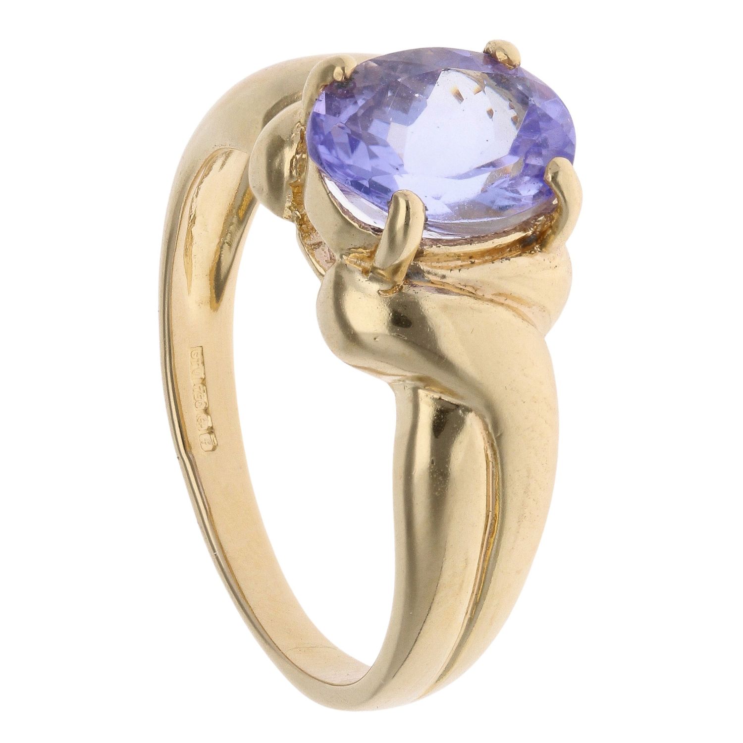 18ct Yellow Gold Tanzanite Solitaire Ring RAMS744371759004 | Ramsdens ...