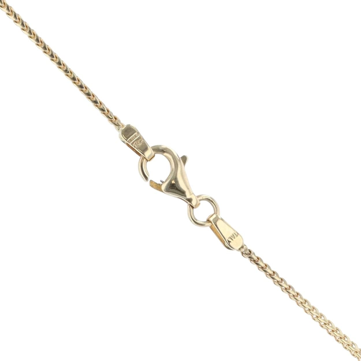 18ct Yellow Gold Foxtail Chain 18" RAMS771345973002 | Ramsdens Jewellery