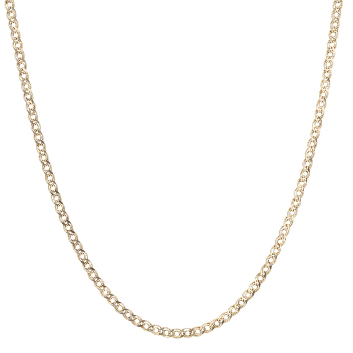18ct Yellow Gold Double Curb Chain 24" RAMS761356621003 | Ramsdens ...