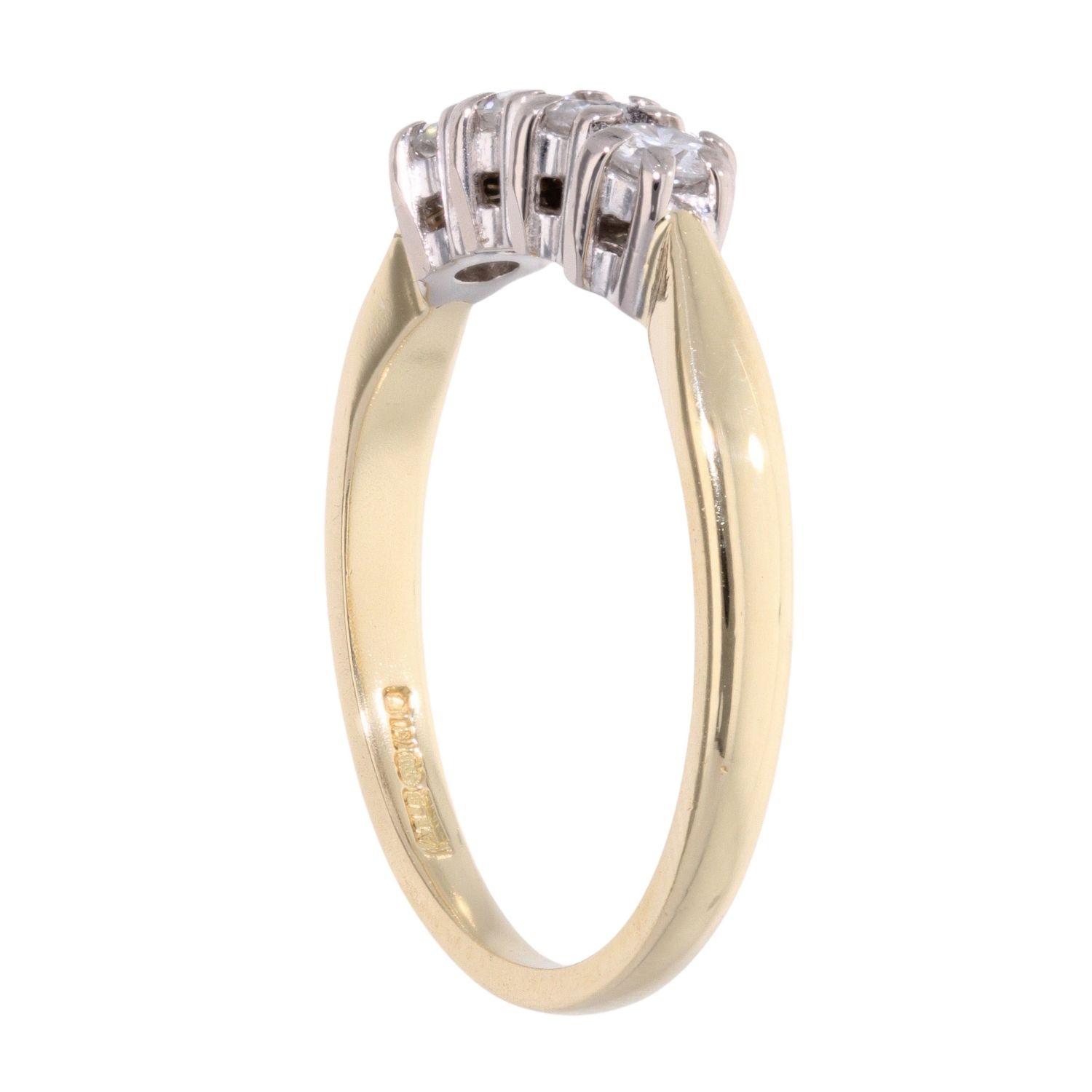 18ct Yellow Gold 0.33ct Diamond Four Stone Ring RAMS685298329020 ...