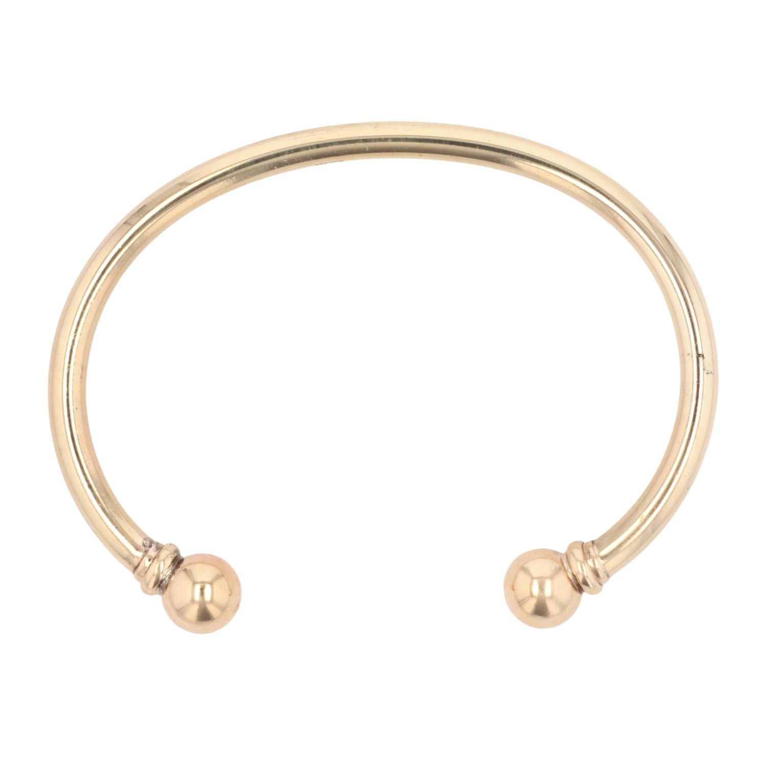 9ct Yellow Gold Solid Torque Bangle RAMS177363774006 | Ramsdens Jewellery